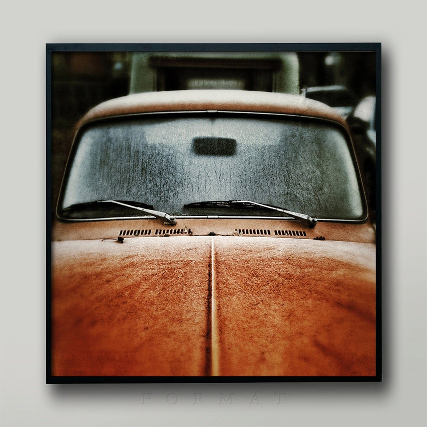 SQUARE - Vintage Car, Beetle, Volkswagen Beetle, VW Beetle, Rusty Car ...