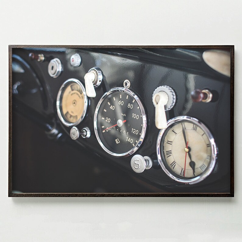 WALL ART PRINT Sports Car Race Car Dashboard Vintage Car - Etsy