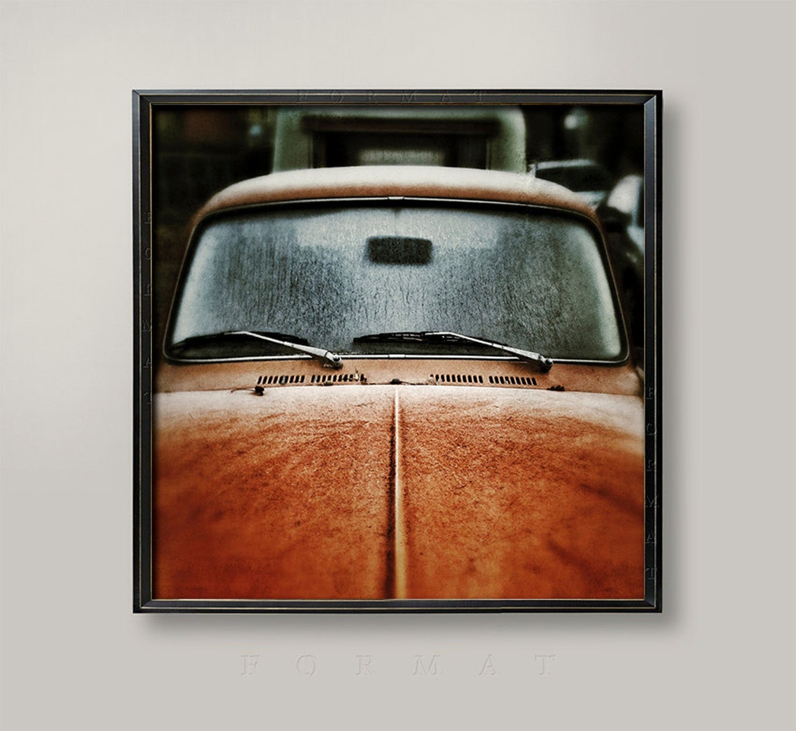 SQUARE - Vintage Car, Beetle, Volkswagen Beetle, VW Beetle, Rusty Car ...