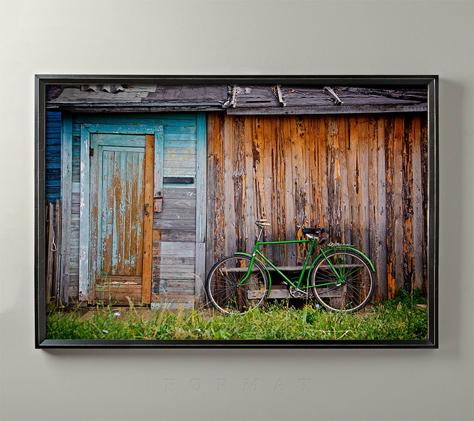 BARN & BIKE, Nature Art, Rustic Photo, Rustic Print, Lodge Decor, Cabin ...