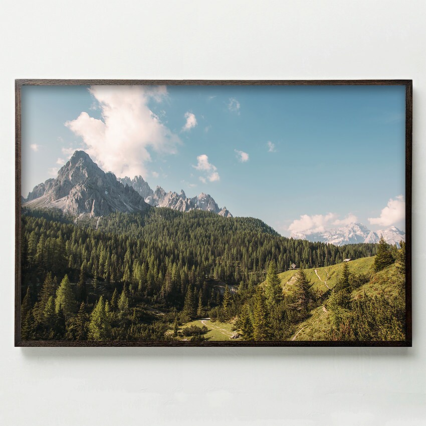MOUNTAIN PRINT, Landscape Print, Spring, Road Trip, Room Decor, Summer ...