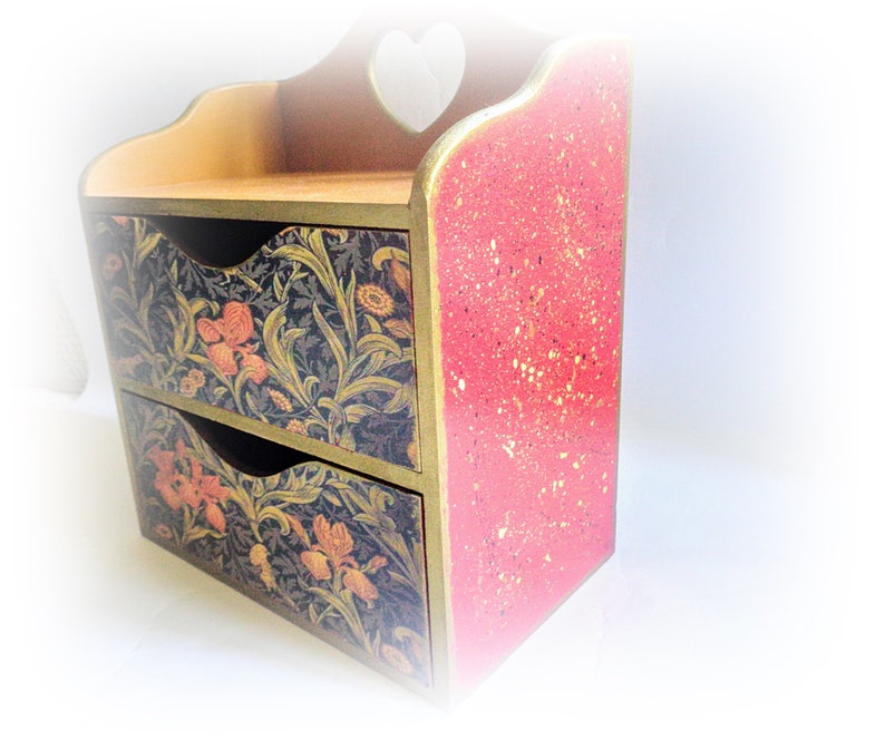 Wooden Cosmetics Stand Makeup Organizer Chest of Drawers - Etsy