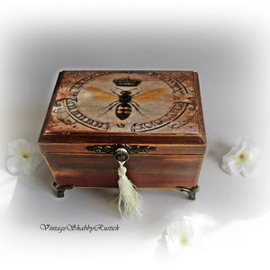 Queen Bee Box Personalized Jewelry Box Insect Box Trinket Box Birthday ...