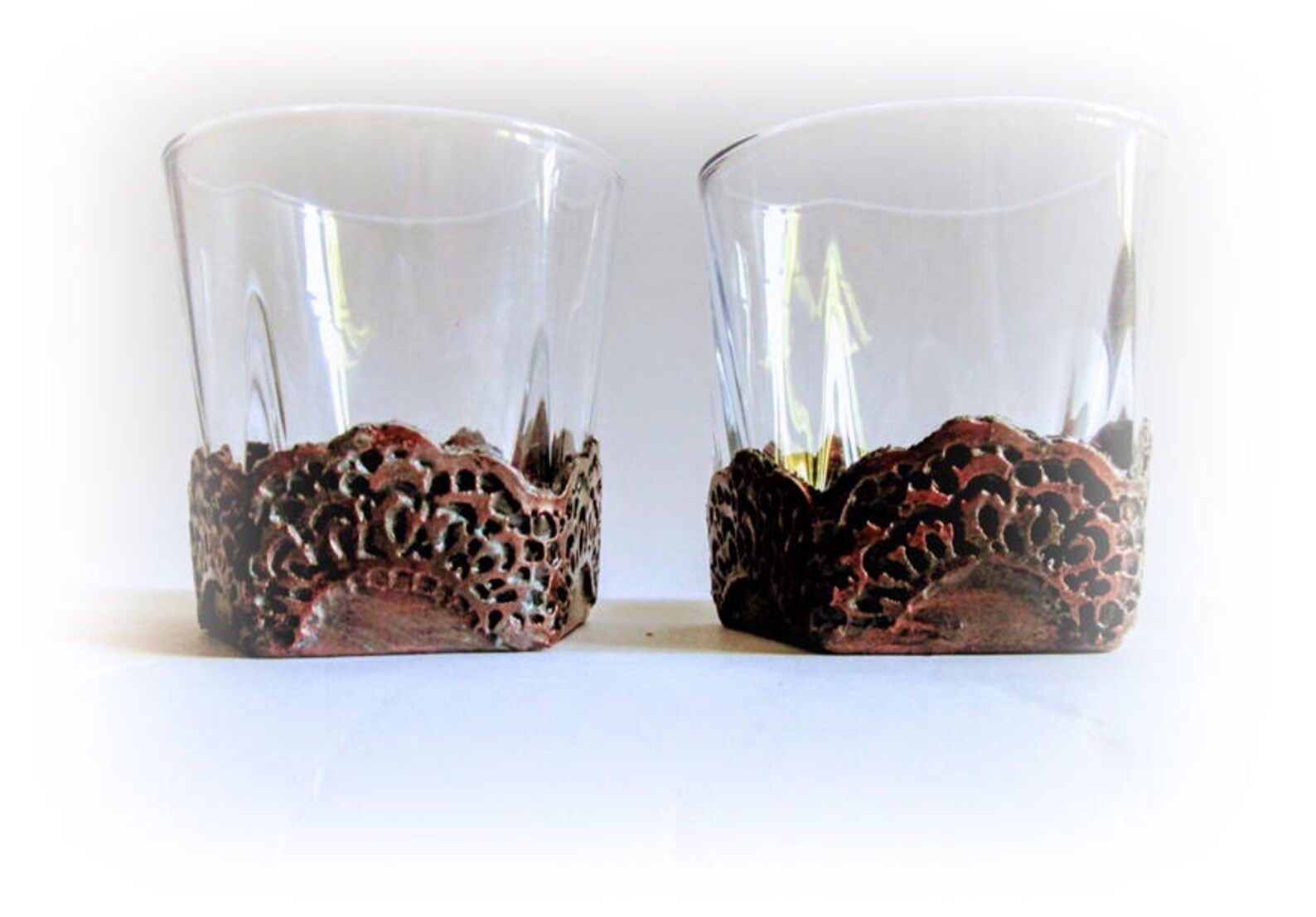 Rocks Glass Bourbon Glass Set Copper Whiskey Glass Anniversary - Etsy