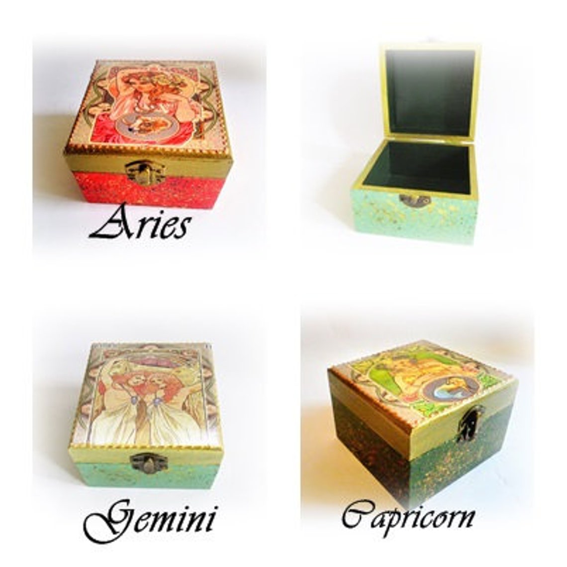 Zodiac Jewelry Box Aries Ring Box Gift for Her Maid of Honor - Etsy