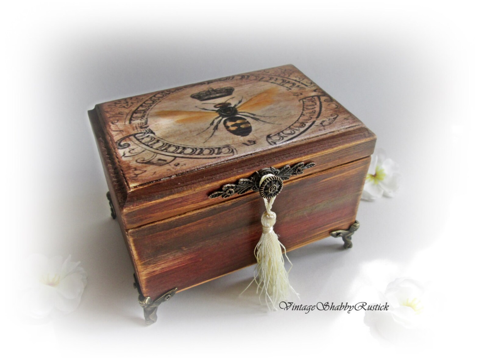 Queen Bee Box Personalized Jewelry Box Insect Box Trinket Box | Etsy