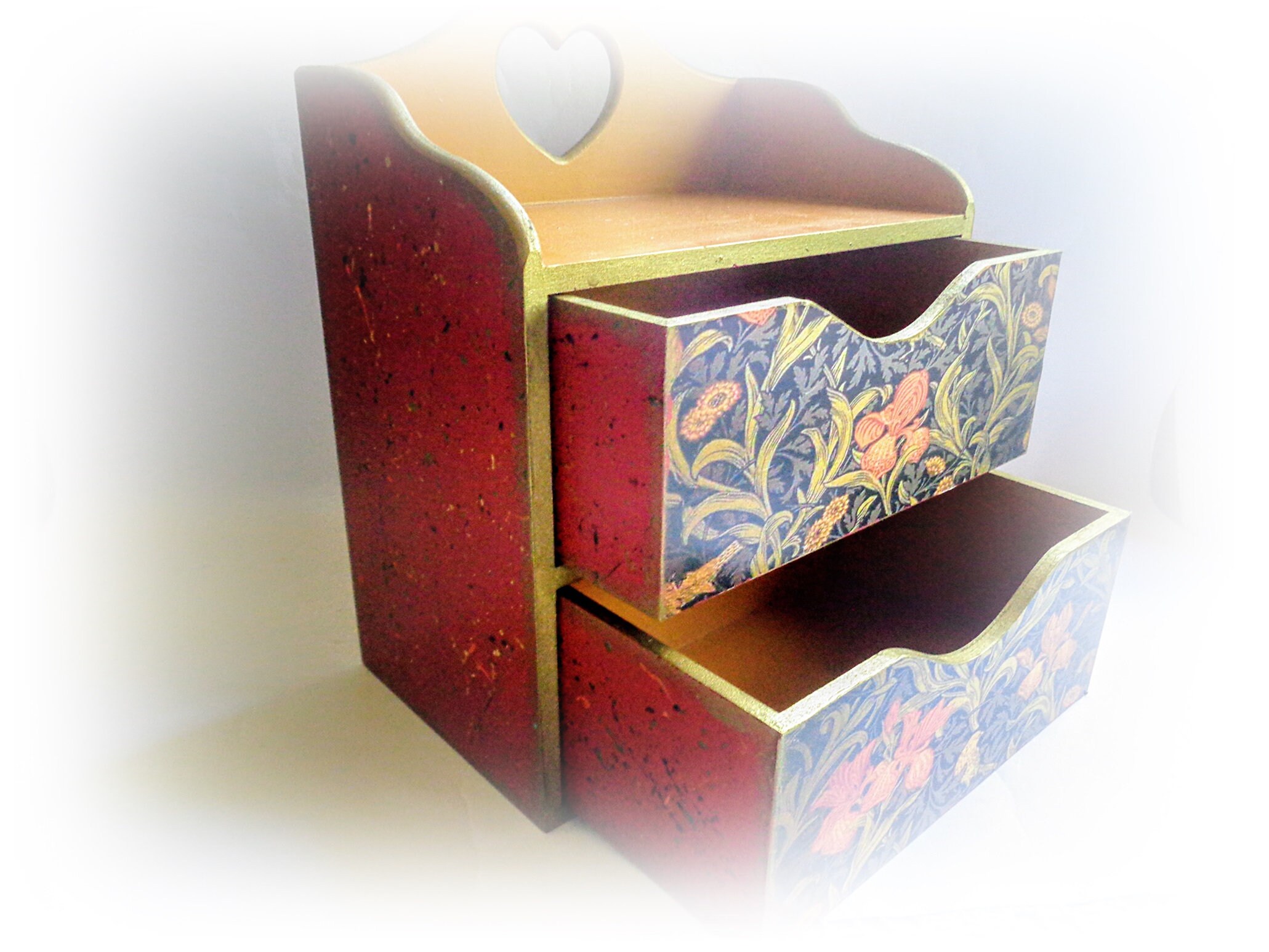 Wooden Cosmetics Stand Makeup Organizer Chest of Drawers - Etsy