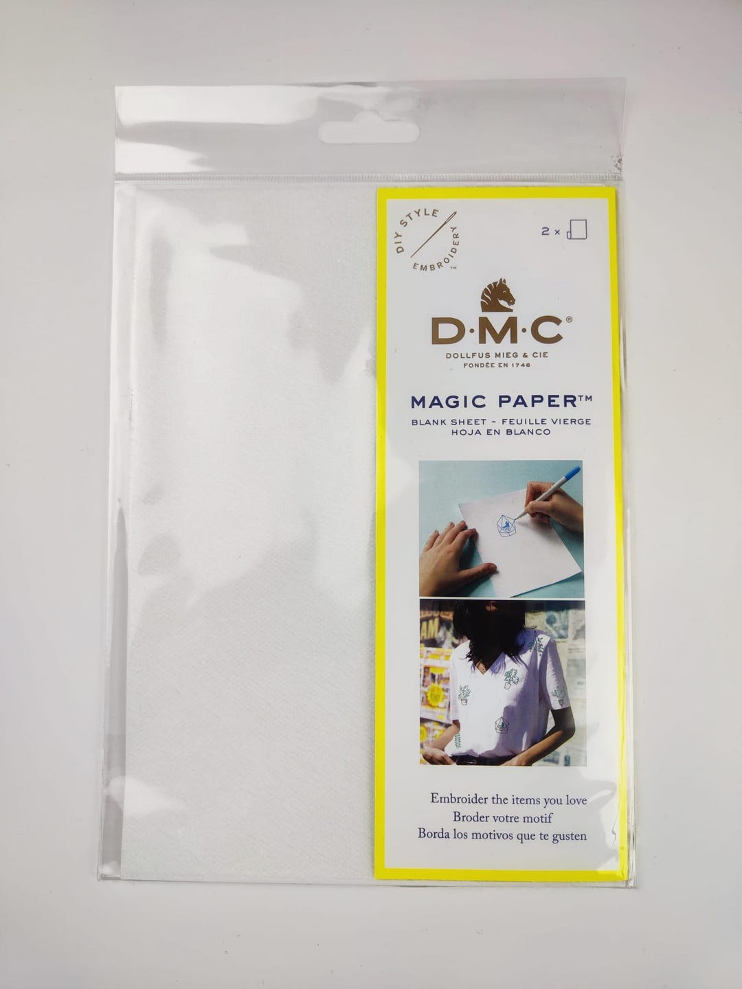 DMC Blank Magic Paper // Embroidery Dissolving Paper // Pattern Paper ...