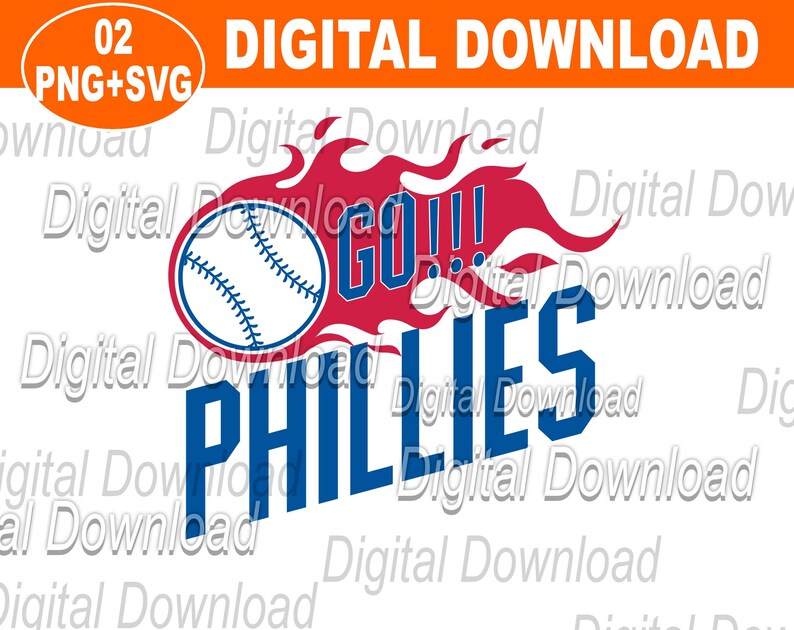 Go Phillies SVG Files for Cricut Philadelphia SVG World - Etsy