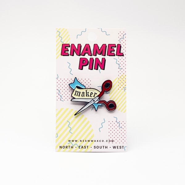 Maker Enamel Pin - Etsy
