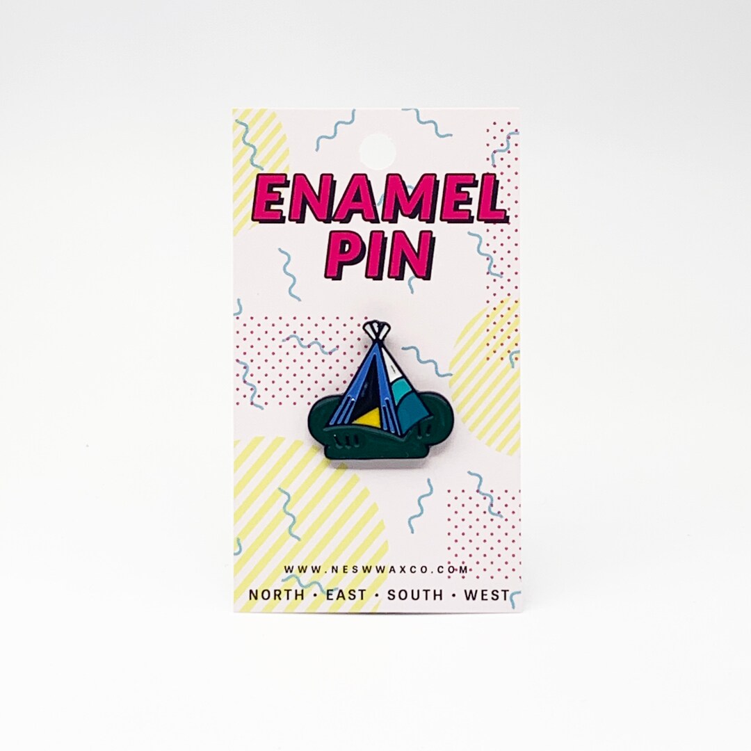 Tent Enamel Pin || Camping || Adventure || Travel || Wilderness ...