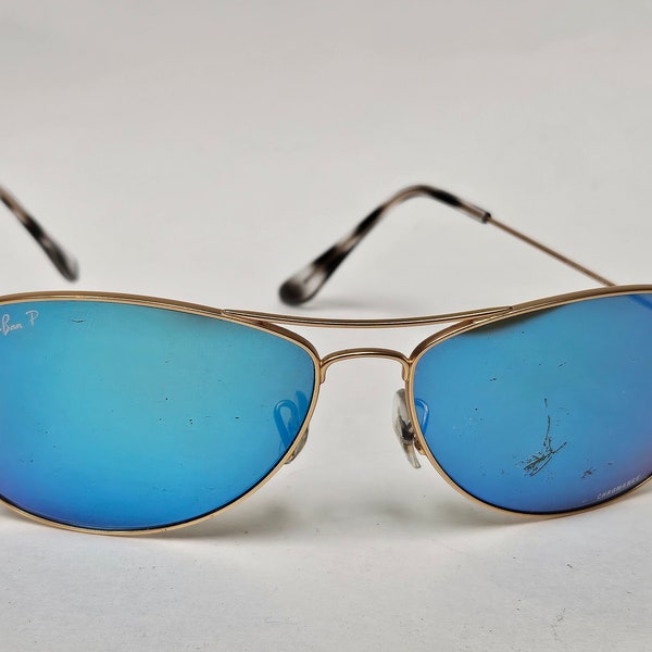 Ray Ban Blue Aviator Sunglasses - Etsy