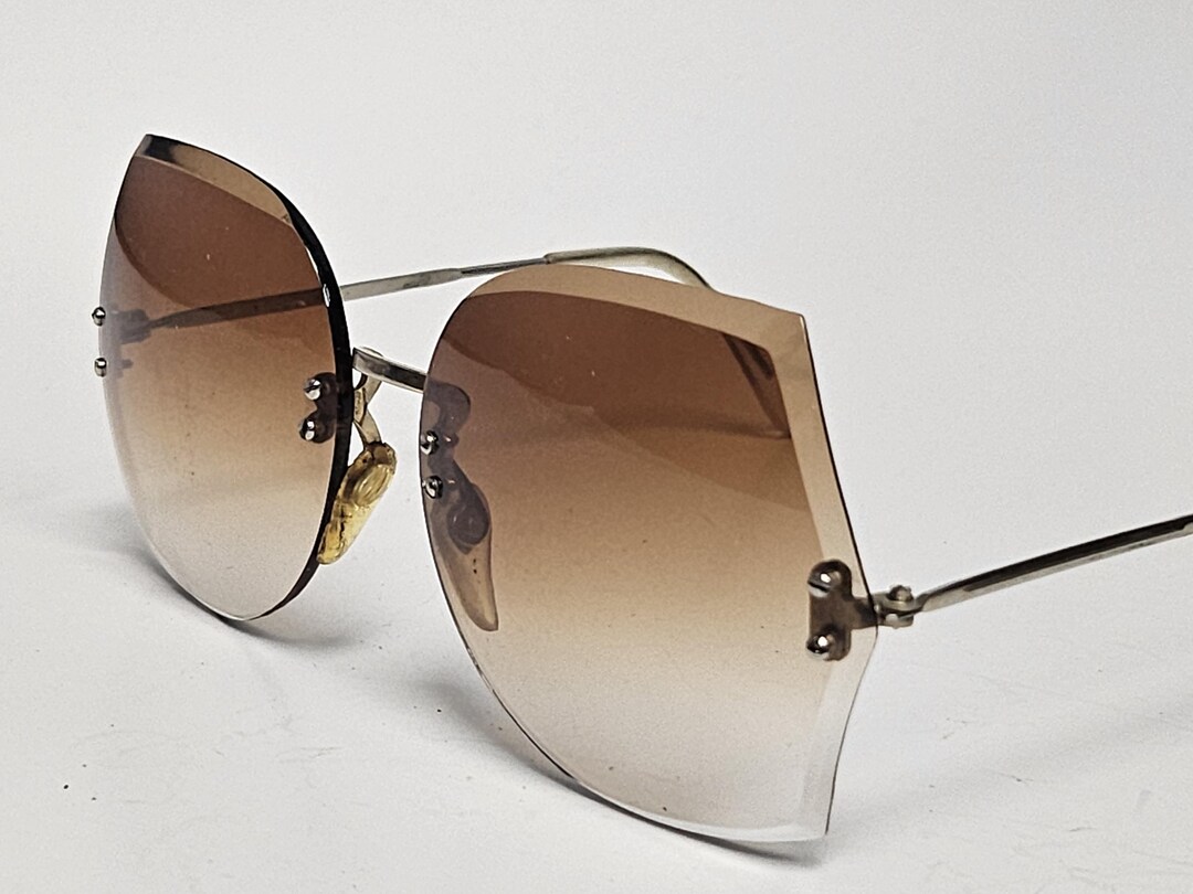 Vintage Retro Beveled Edge Lens Disco Hippy Look Sunglasses Free ...