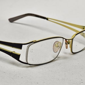 Xenith Modern Artistic Double Rim Yellow Brown Designer Glasses Frames ...