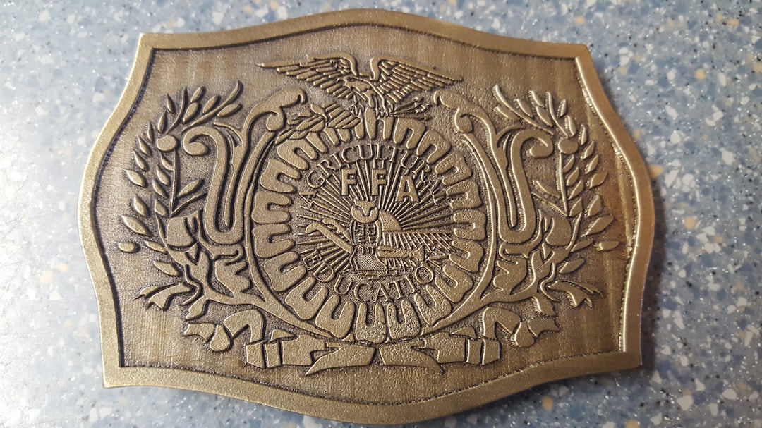 FFA Future Farmers of America Rare Agricultural Education Brass Cowboy ...