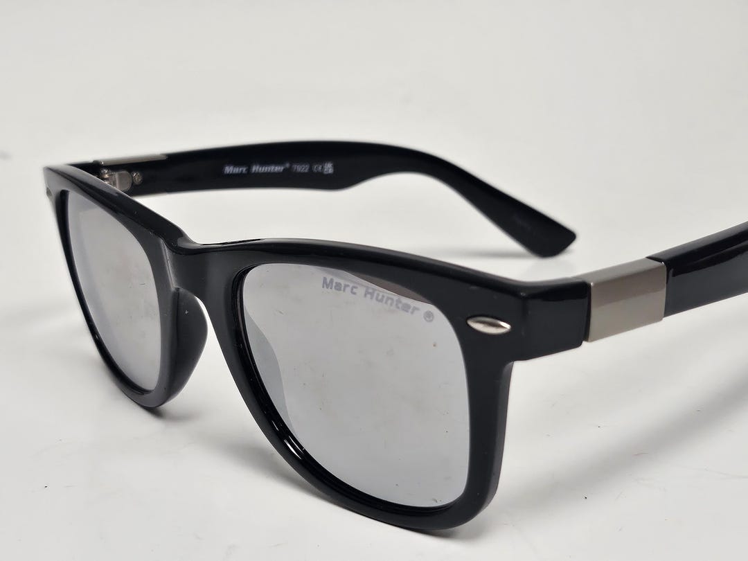 Marc Hunter Square Shiny Black Designer Sunglasses Free Shipping - Etsy