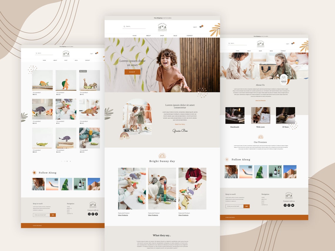 Wix Website Template, Wix Shop Template for Small Business, Kids ...