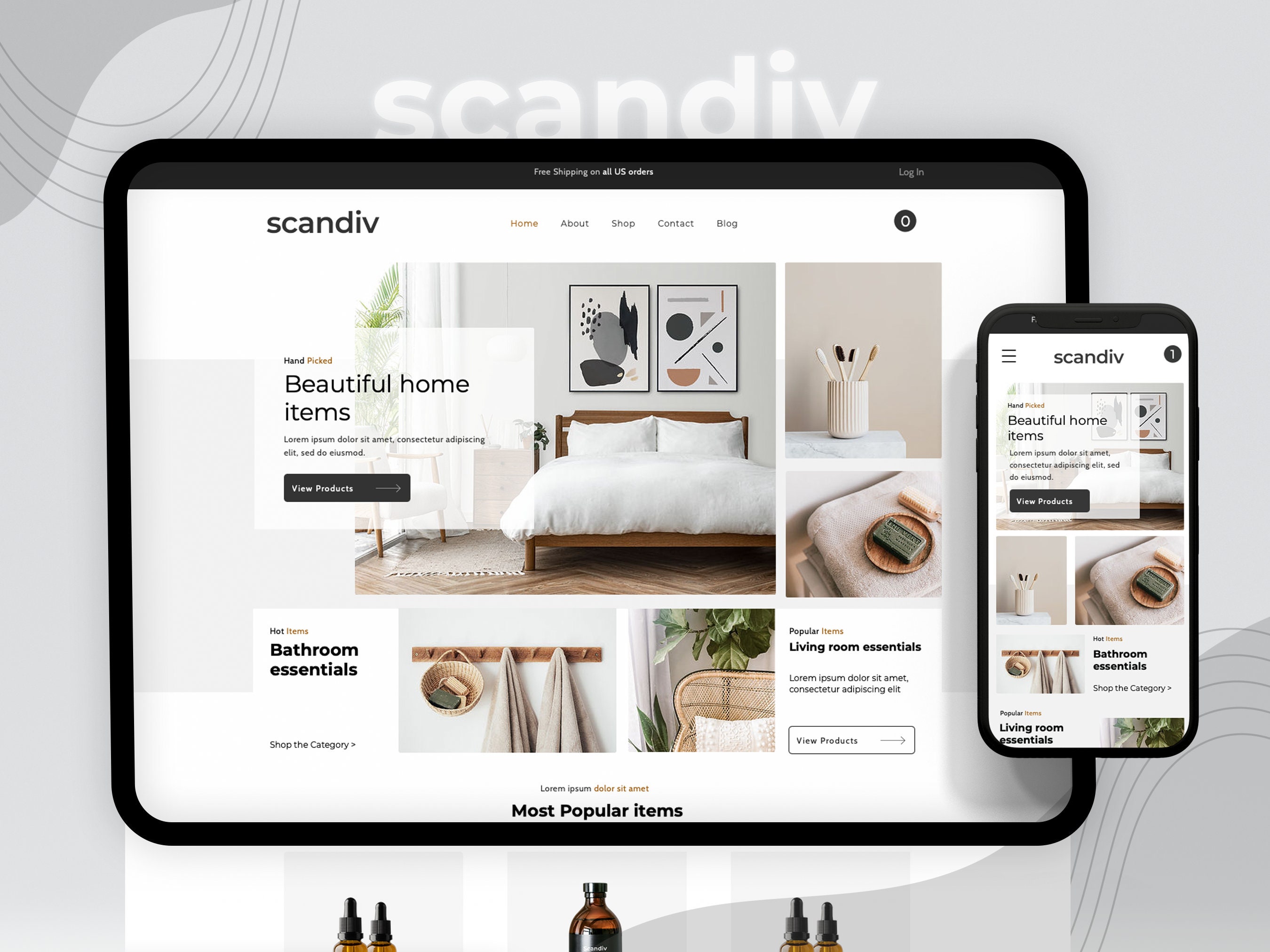 Wix Website Template, Modern Wix Shop Template for Small Business, Home ...