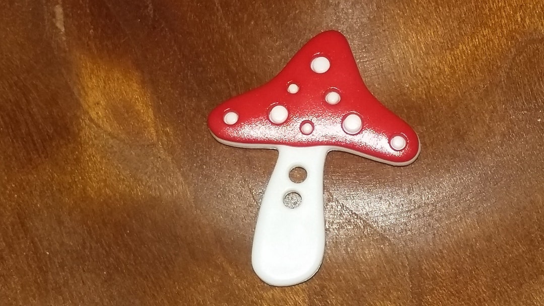 Mushroom Button / Toadstool Button - Etsy