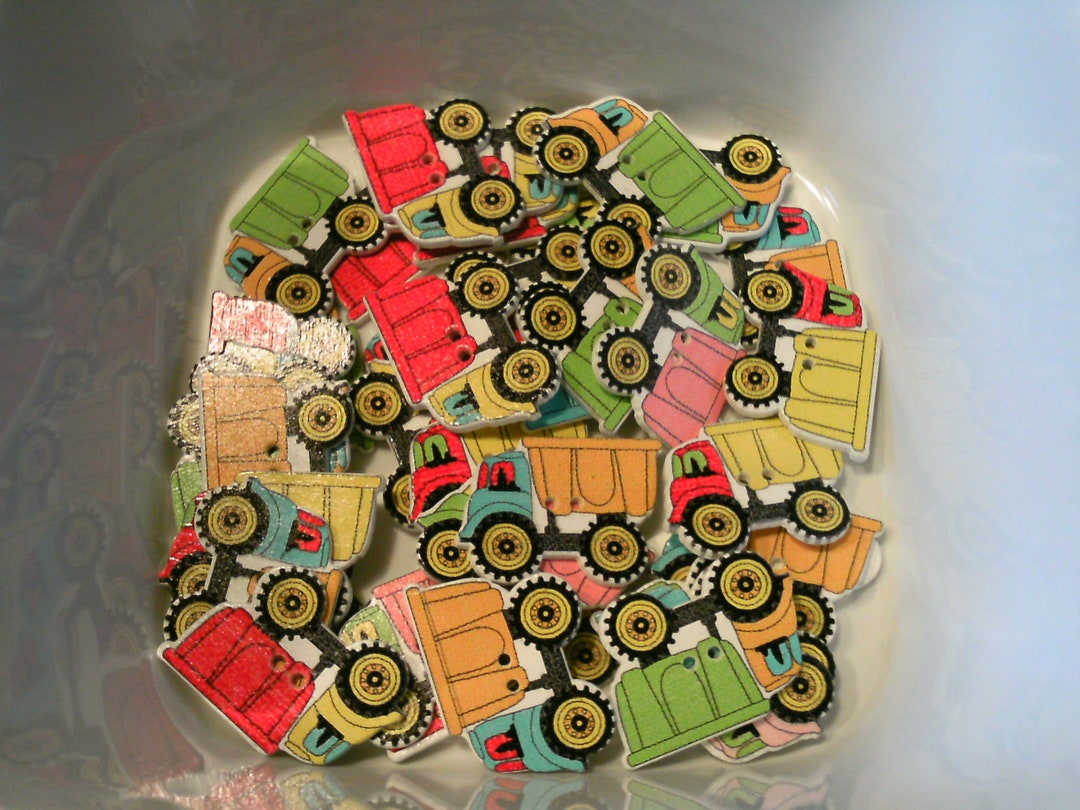 4 LKWKNÖPFE/4 Lorry Buttons - Etsy
