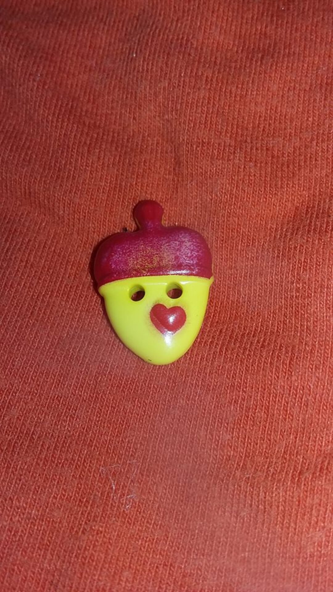 Acorn With Heart Button / Acorn With Heart Button - Etsy