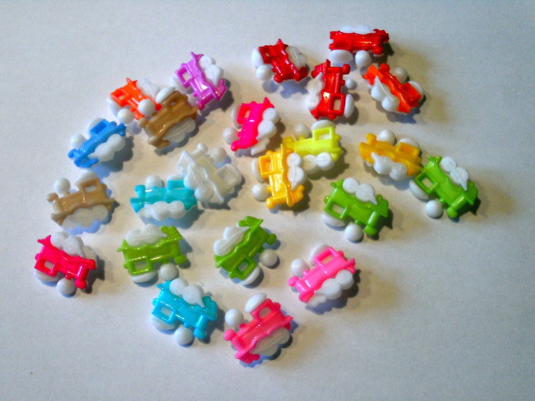 5 Train Buttons - Etsy