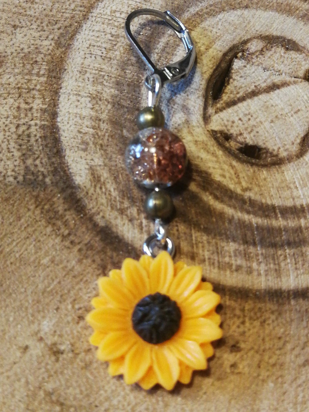 Sunflower Stitch Marker / Sunflower Stitch Marker - Etsy