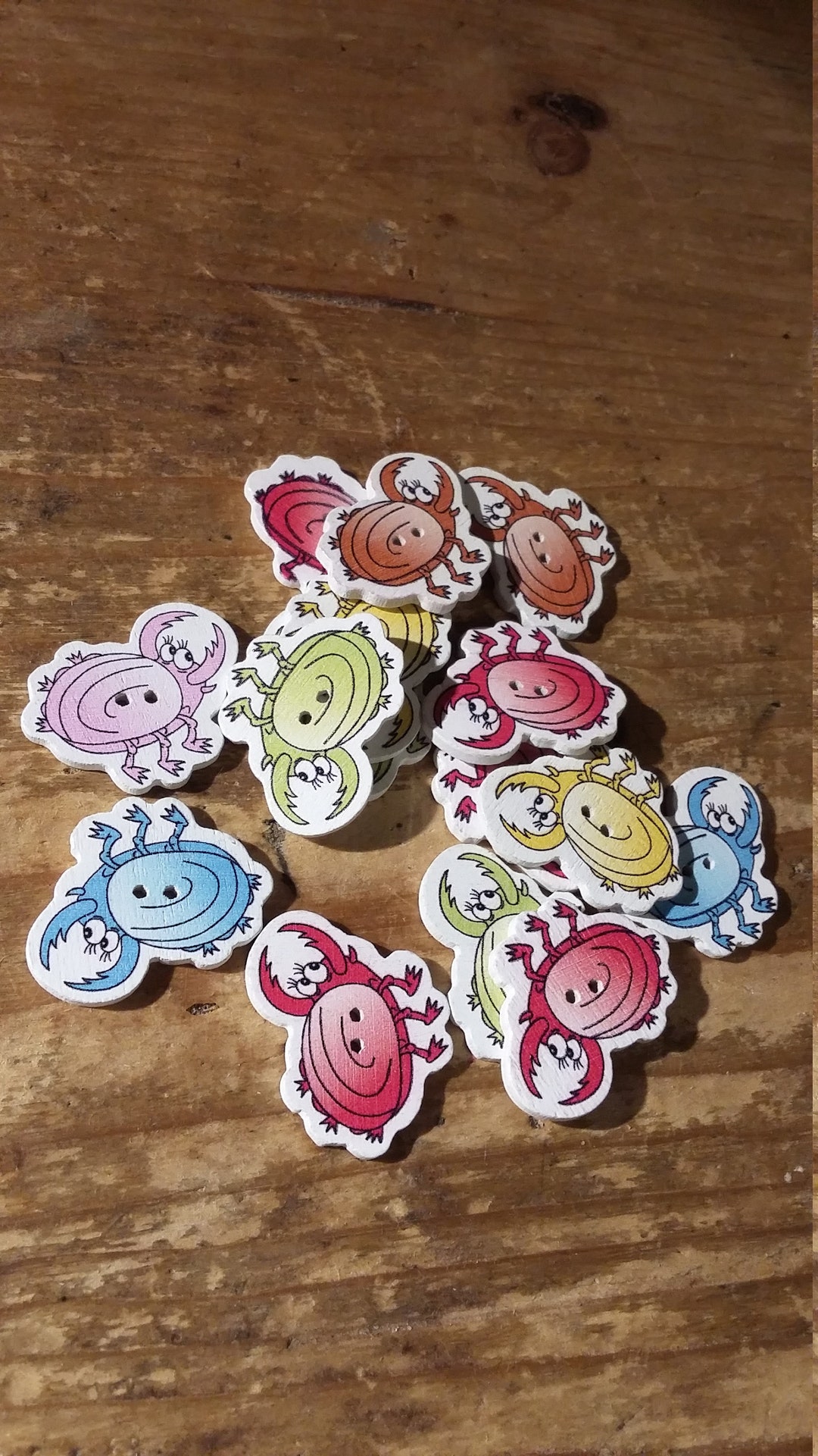 4 Beetle Buttons/4 Bug Buttons - Etsy