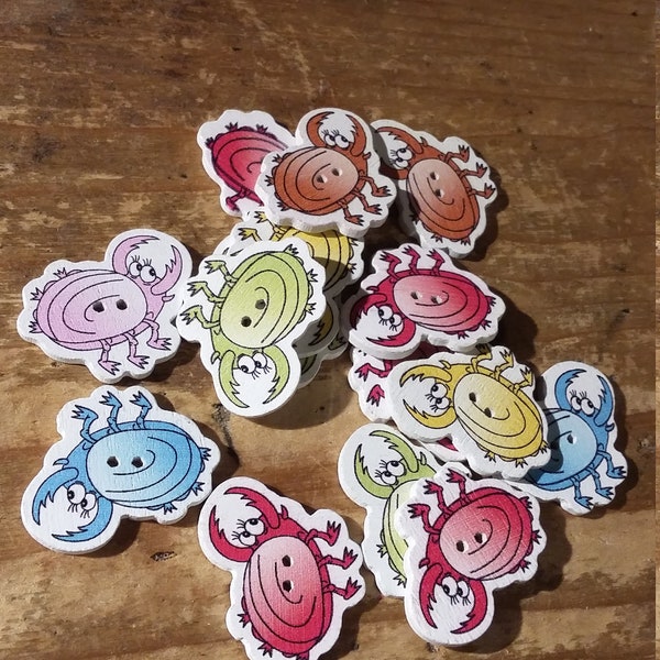 Bug Buttons - Etsy