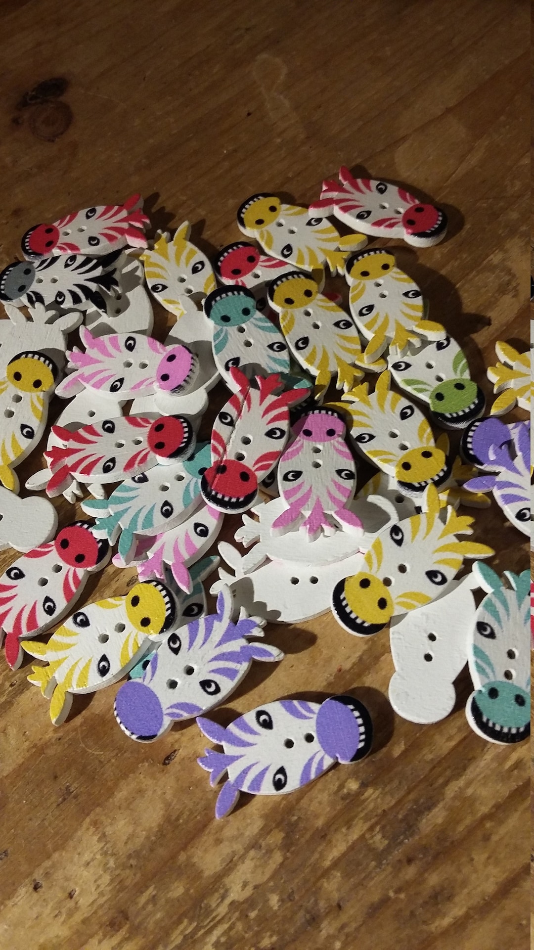 4 Zebra Buttons/4 Zebra Buttons - Etsy