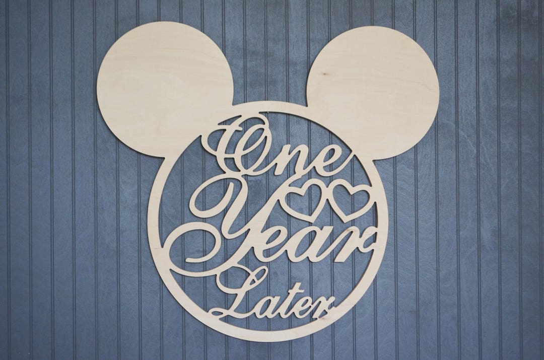 Anniversary Sign One Year Later Sign Anniversary Decor Wooden Sign ...