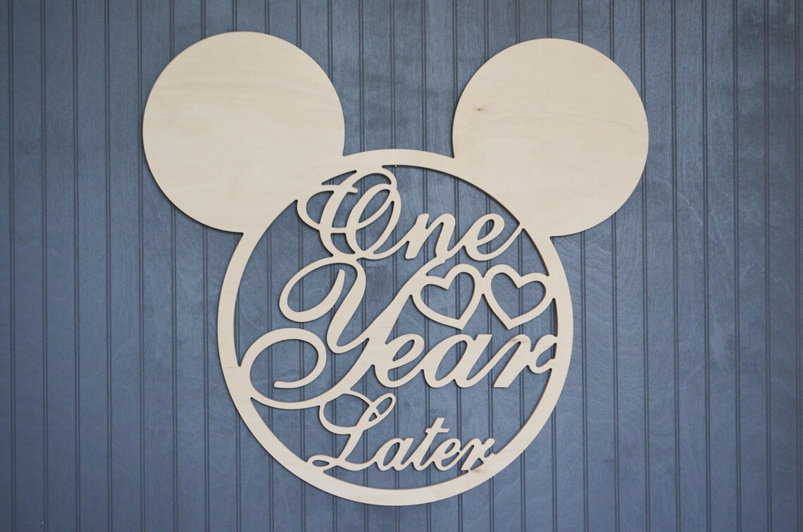 Anniversary Sign One Year Later Sign Anniversary Decor Wooden - Etsy