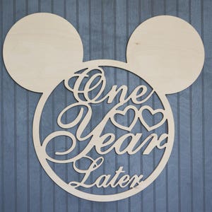 Anniversary Sign One Year Later Sign Anniversary Decor Wooden Sign ...