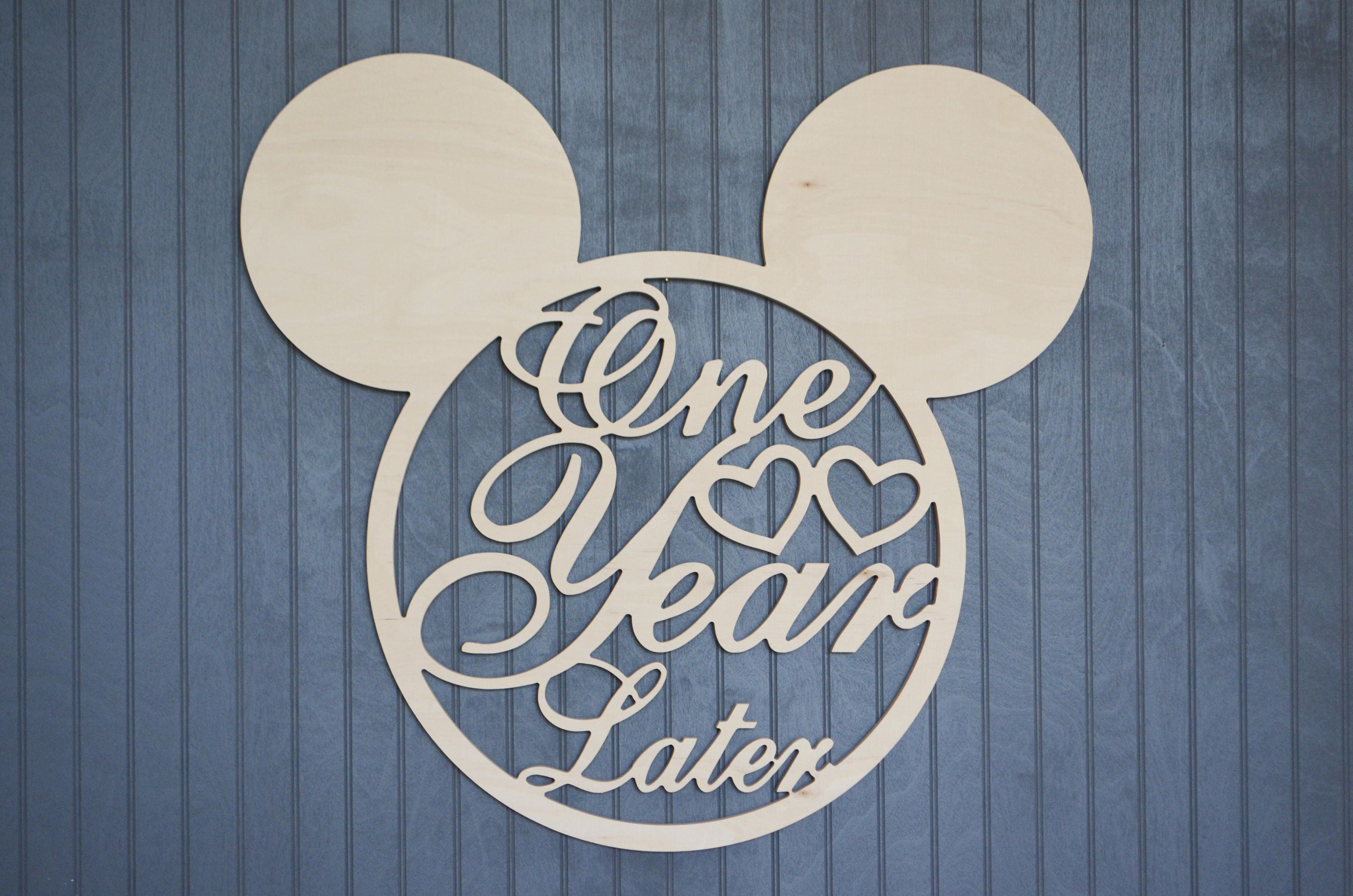 Anniversary Sign One Year Later Sign Anniversary Decor Wooden | Etsy