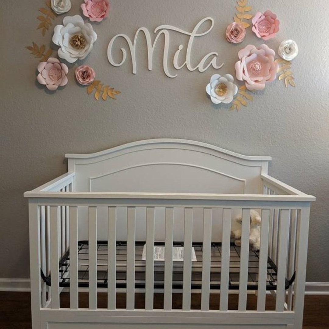 Custom Word, Personalized Wood Sign, Wooden Name, Shabby Cursive Word ...