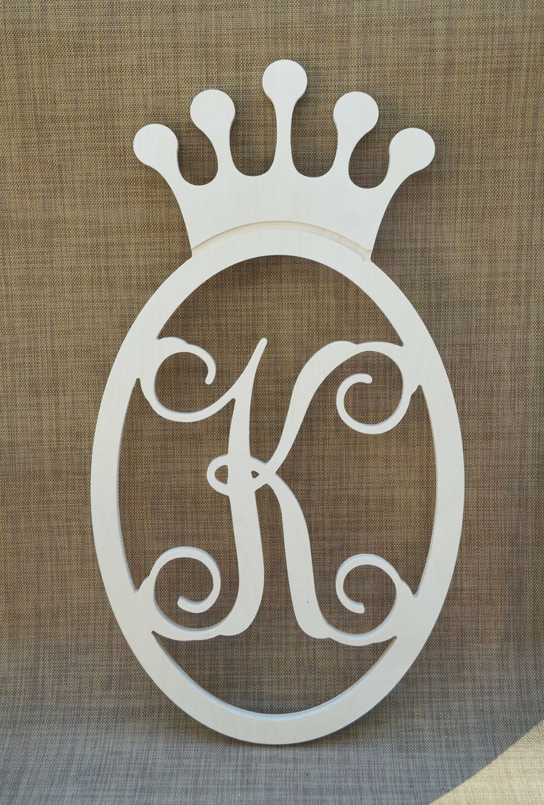 Crown Monogram Letter - Initial Letter - Baby Girl Nursery - Crown ...