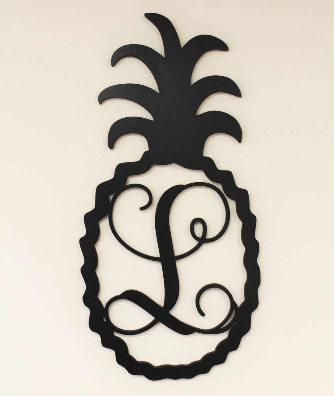 Pineapple Wreath Pineapple Sign Pineapple Monogram Painted - Etsy