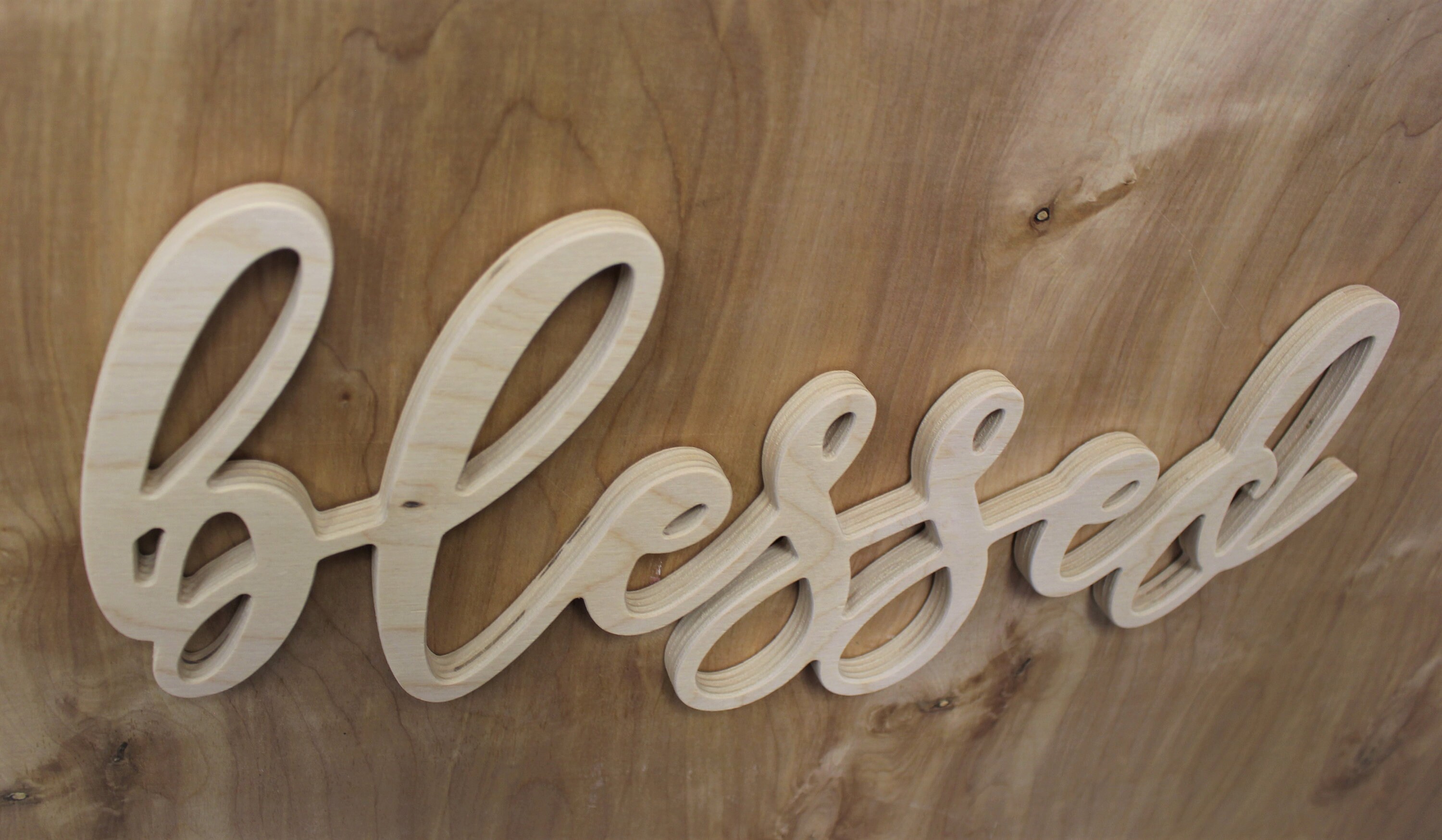 Blessed Wall Sign Blessed Cut Out Sign Blessed Wall Decor - Etsy