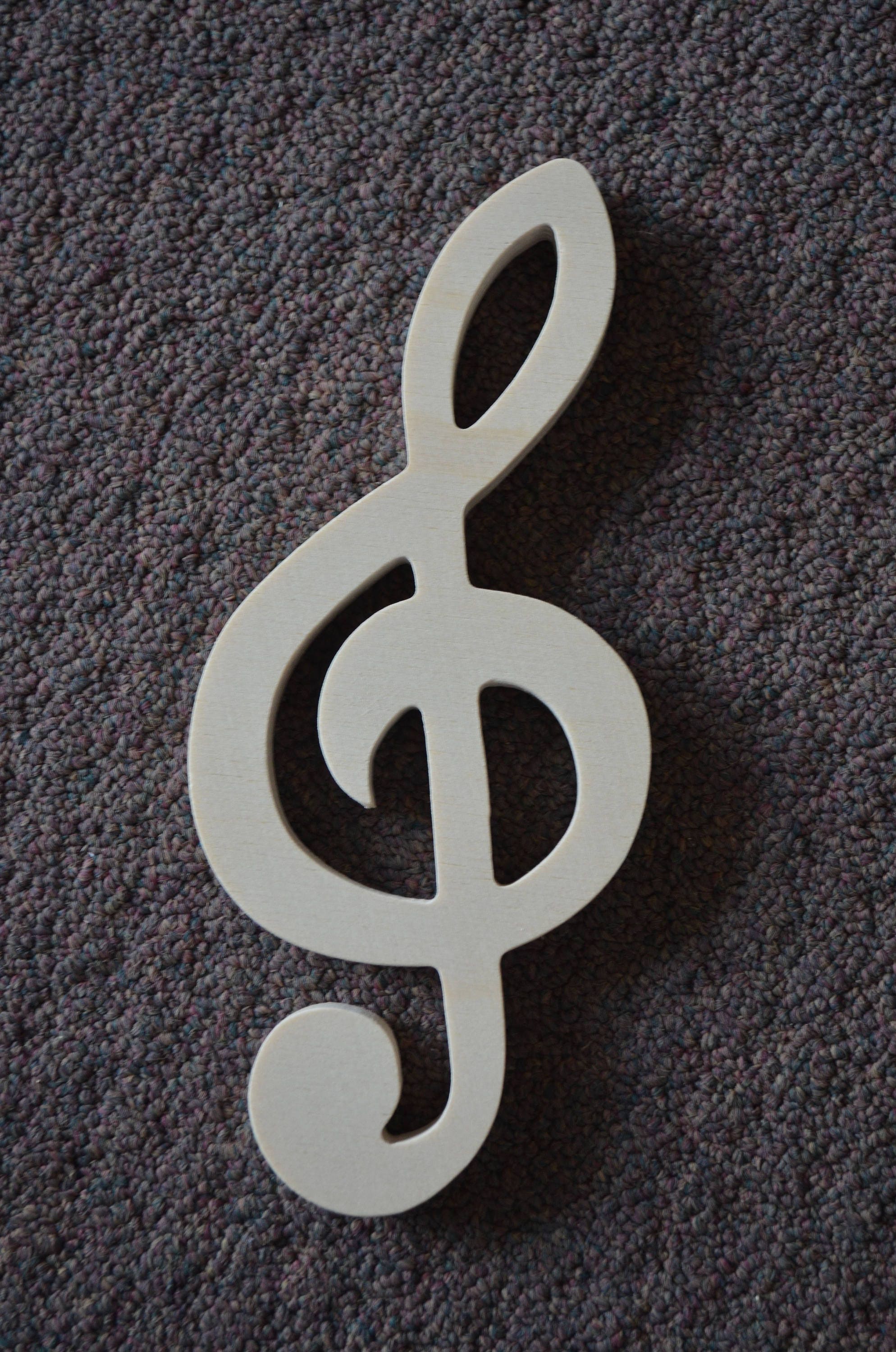 Wooden Shape Music Notes Wooden Music Notes Music Note Cut - Etsy