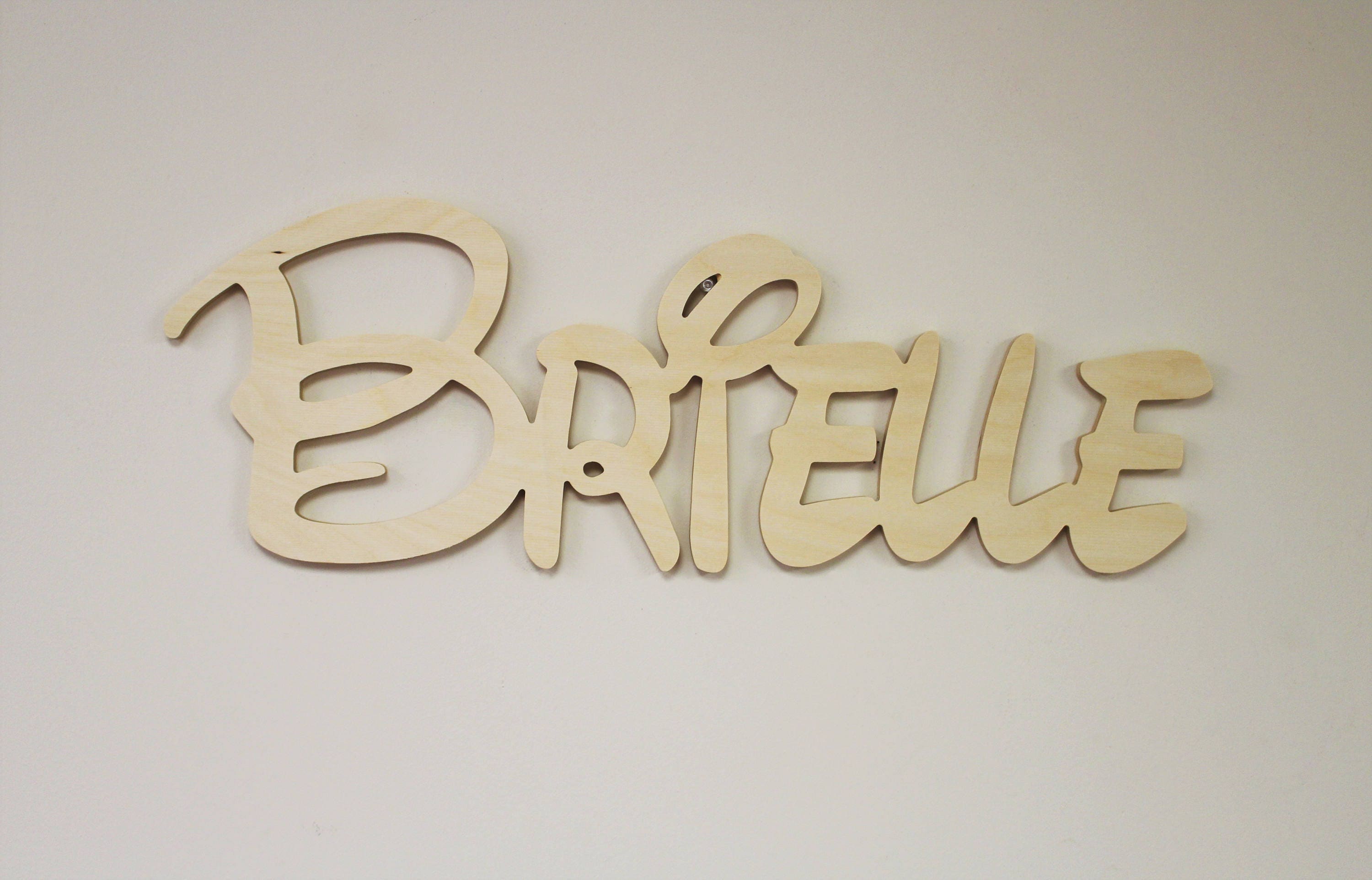 Disney Name Wooden Name Name Wall Hanging Nursery Wall | Etsy