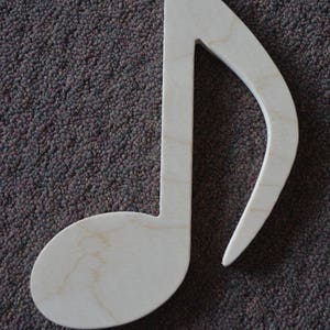 Wooden Shape Music Notes, Wooden Music Notes, Music Note Cut Out, Wall ...