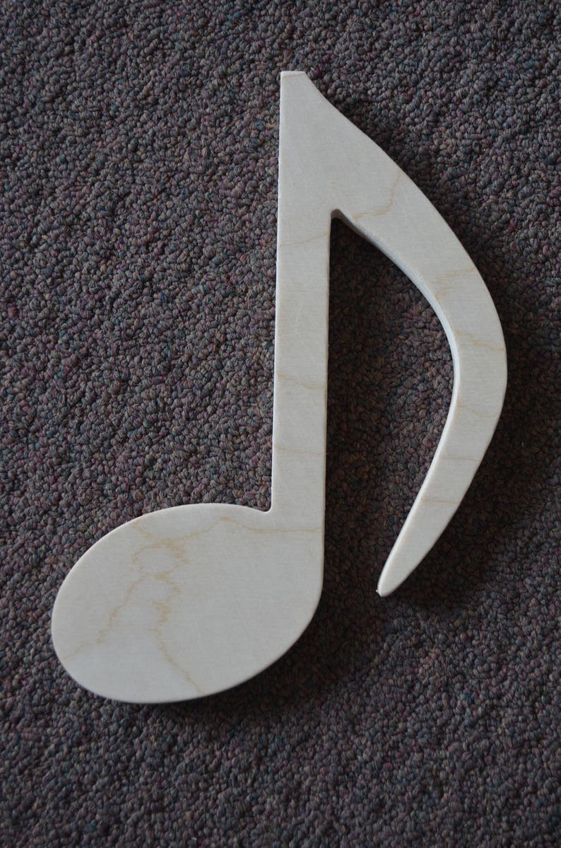 Wooden Shape Music Notes Wooden Music Notes Music Note Cut - Etsy
