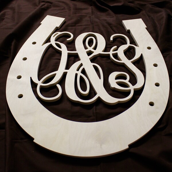 Horseshoe Letters - Etsy