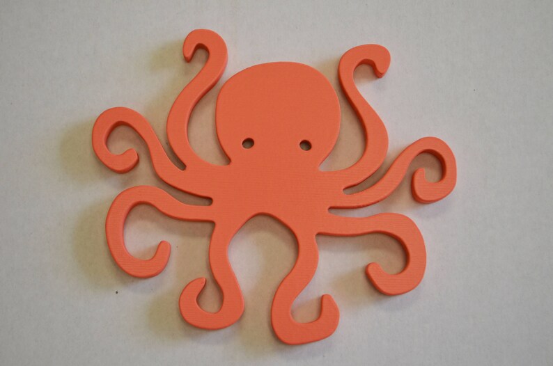 Octopus Cut Out, Octopus, Painted Octopus, Wooden Octopus, Ocean Animal ...