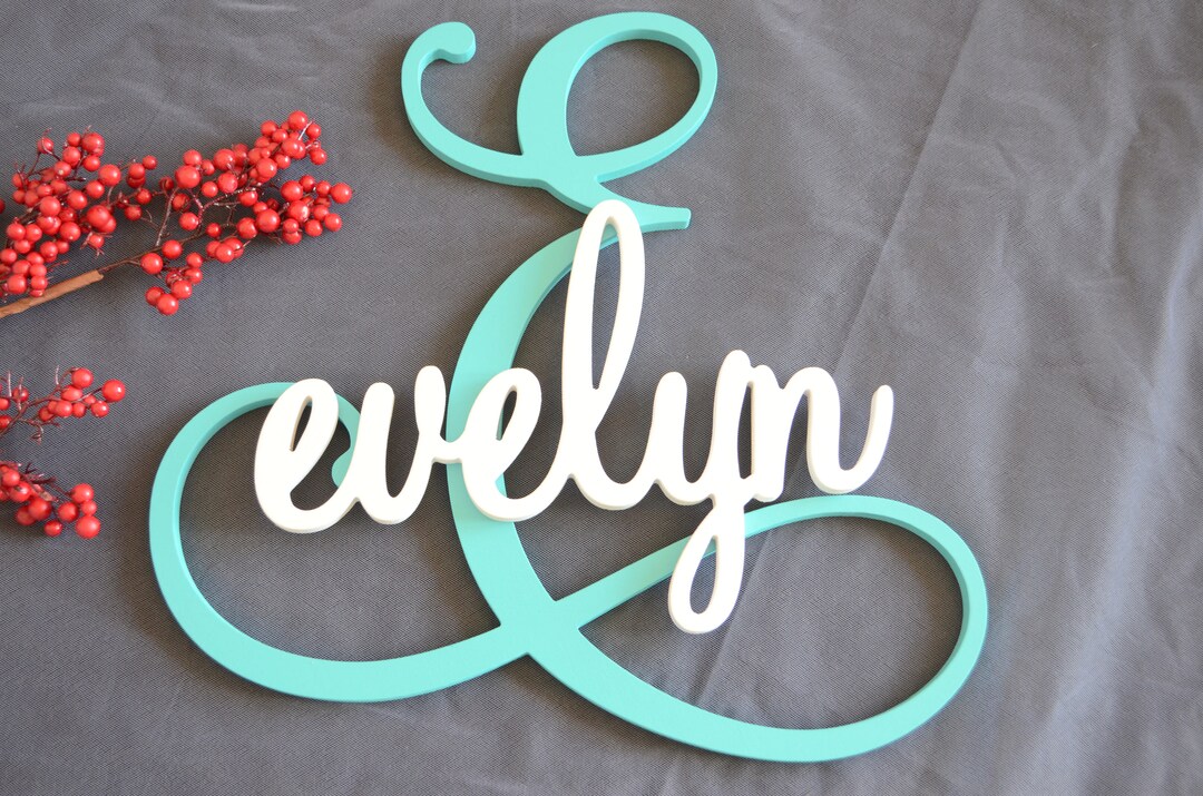 Wooden Name, Personalized Name, Painted Custom Name, Wooden Initial ...