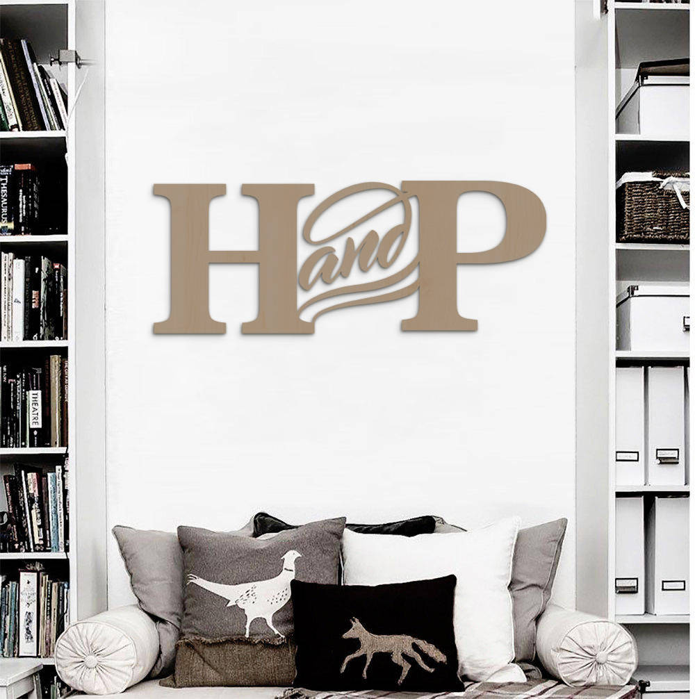 Wooden Wall Decor Couples Initials Bedroom Decor Mr and - Etsy