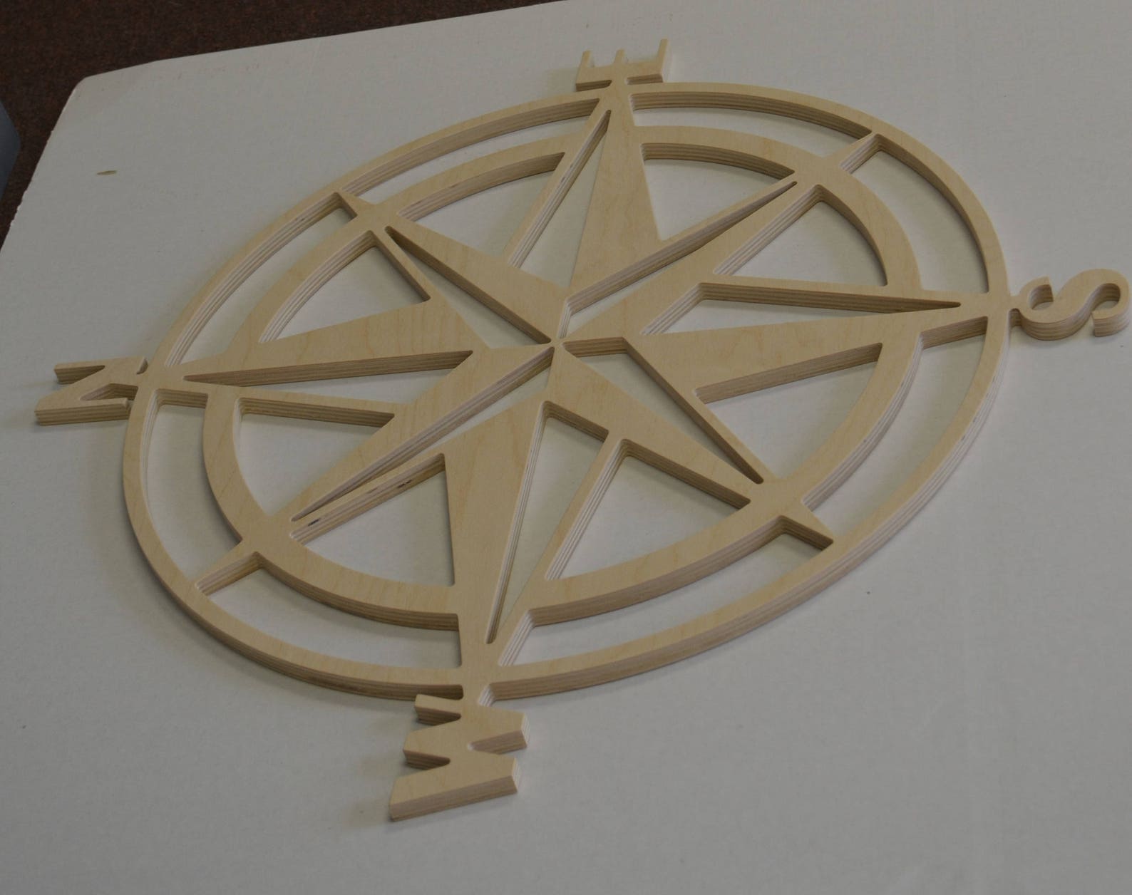 Wood Compass Cut Out Wooden Compass Large Compass Wall - Etsy Canada