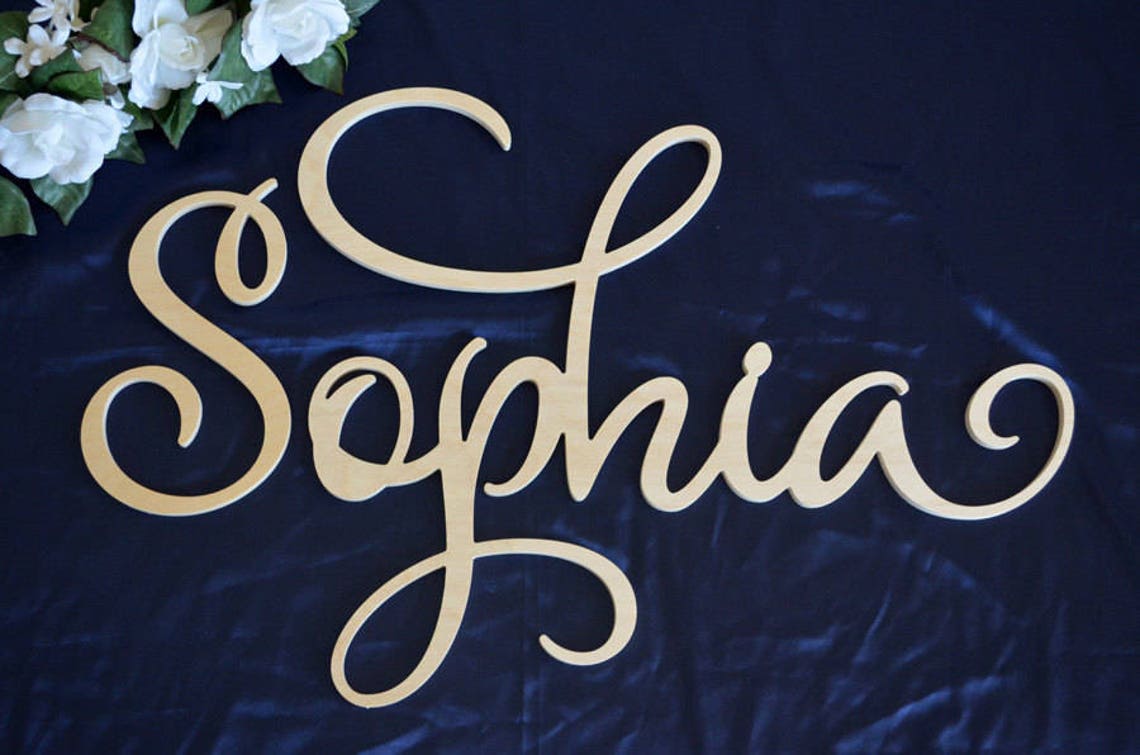 Wall Letters Wall Hanging Wooden Name Painted Name - Etsy