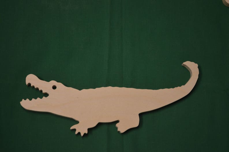 Alligator Cut Out Wooden Alligator Wall Art Nursery | Etsy