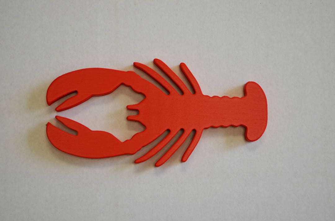 Lobster, Painted Lobster, Wooden Lobster, Lobster Cut Out, Sea ...